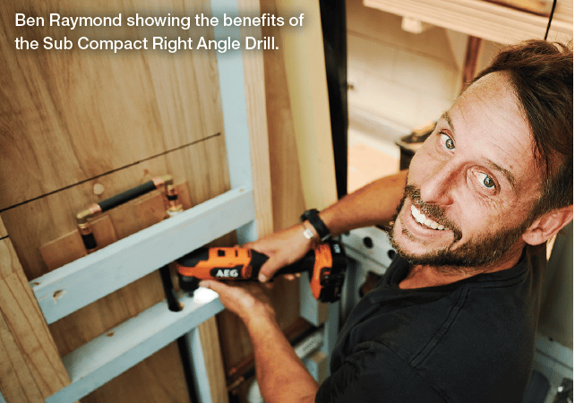 AEG 18V Brushless Sub Compact Right Angle Drill Skin - The Tradie Magazine