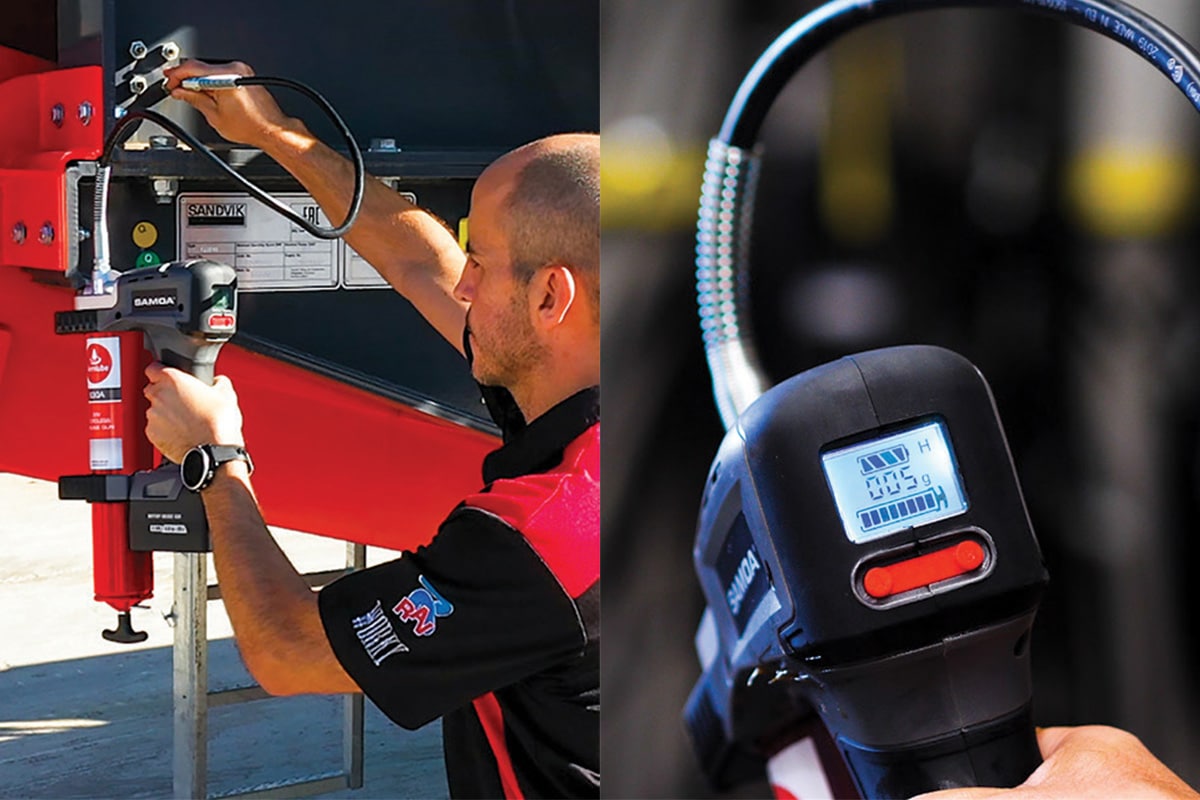 Alemlube’s new 630A 20V Lithium-ion Cordless Grease Gun